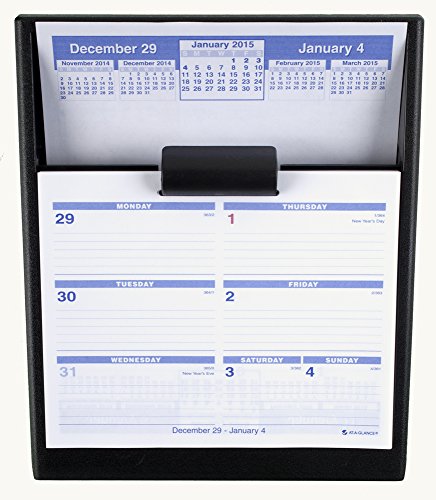 AT-A-GLANCE Flip-A-Week Desk Calendar Weekly Refill 2015, 5.62 x 7 Inch Page Size (SW705X-50)