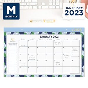 AT-A-GLANCE 2023 Desk Calendar, Simplified by Emily Ley, Monthly Desk Pad, 17-3/4" x 11", Compact, Carolina Dogwood (EL91-705)