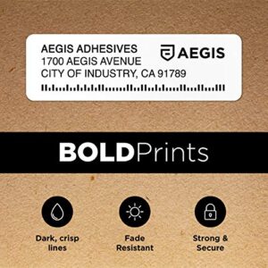 Aegis Adhesives - Compatible Label Replacement for Brother DK-1209 (1.1" X 2.4”) Address & Barcode, Use with QL Label Printers - 12 Rolls + 1 Frame