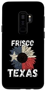 galaxy s9+ retro frisco tx texas city apparel souvenir case