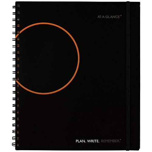 Planning Notebook by AT-A-GLANCE, Undated, 8-1/2" x 11", Plan. Write. Remember., with Reference Calendars, Black (7062090521)