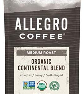 Allegro Coffee Organic Continental Blend Ground Coffee, 12 oz