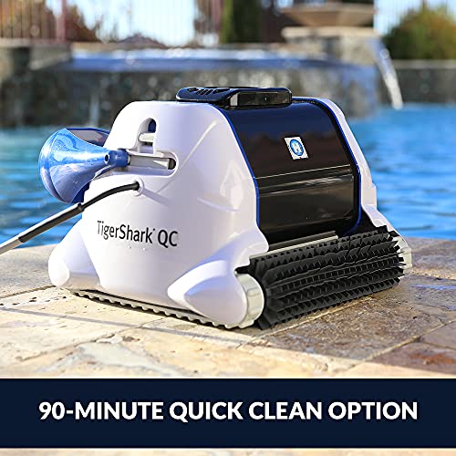 Hayward W3RC9990CUB TigerShark QC Robotic Pool Cleaner with Quick Clean for In-Ground Pools up to 20 x 40 ft. (Automatic Pool Vacuum)