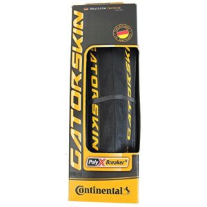 continental gatorskin duraskin folding tire, black, 700 x 32c