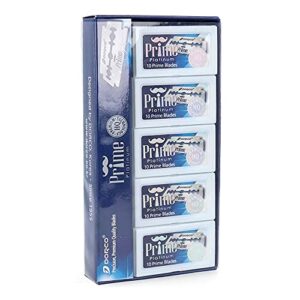 dorco 100 piece prime double edge razor blades