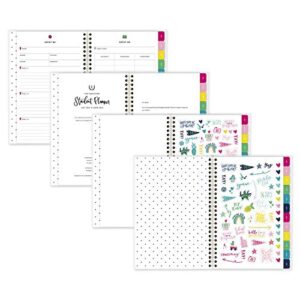 Academic Student Planner 2021-2022, Simplified by Emily Ley for AT-A-GLANCE Weekly & Monthly Planner, 5-1/2" x 8-1/2", Small, for School, Happy Stripe (ELS21-200A)