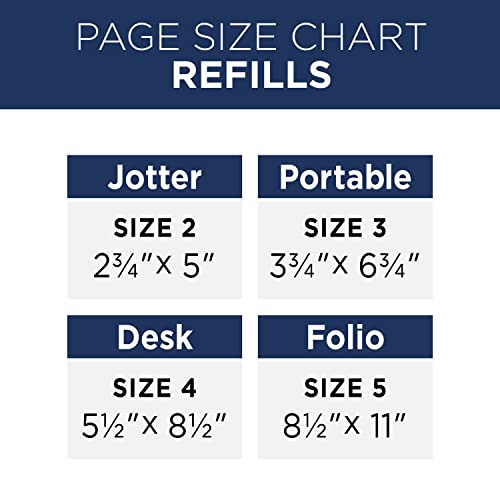 AT-A-GLANCE 2023 Daily Planner Refill, Hourly, 3-3/4" x 6-3/4", Size 3, Portable Size, One Page Per Day, Loose Leaf (063-125Y)