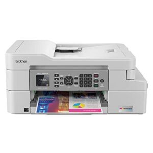 Brother MFC-J805DW INKvestmentTank Color Inkjet All-in-One Printer with Mobile Device and Duplex Printing with Up To 1-Year of Ink In-box, White, One Size, Amazon Dash Replenishment Ready