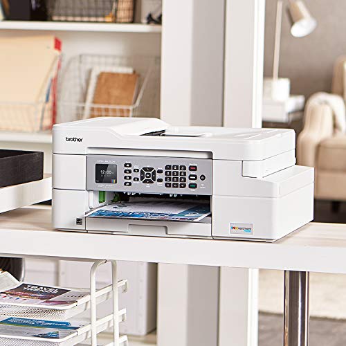 Brother MFC-J805DW INKvestmentTank Color Inkjet All-in-One Printer with Mobile Device and Duplex Printing with Up To 1-Year of Ink In-box, White, One Size, Amazon Dash Replenishment Ready