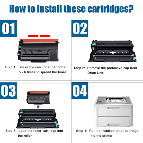 BIGSPCE 2-Pack TN-820 Black High Yield Toner Cartridge Compatible TN820 Replacement for Brother DCP-L5500DN L5600DN MFC-L6700DW L6750DW HL-L6200DW/DWT Printer, Up to 3,500 Pages/Cartridge