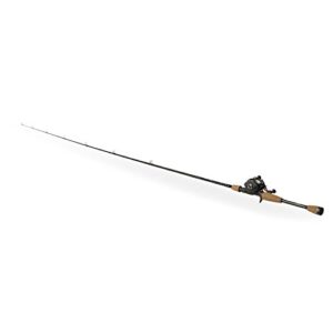 shakespeare aglpcbo agility low profile baitcast rod and reel combo, black, 6.6 feet, medium power