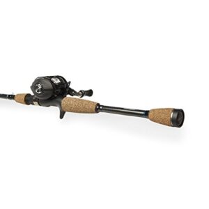 Shakespeare AGLPCBO Agility Low Profile Baitcast Rod and Reel Combo, Black, 6.6 Feet, Medium Power