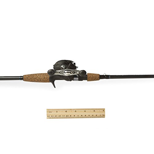 Shakespeare AGLPCBO Agility Low Profile Baitcast Rod and Reel Combo, Black, 6.6 Feet, Medium Power