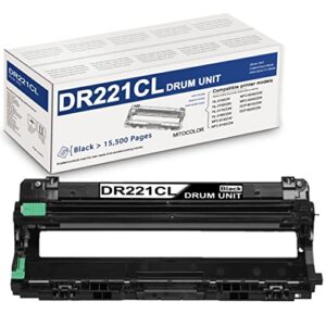 molimer dr221cl dr-221cl black drum unit: 1 pack high yield dr-221cl compatible replacement for brother dr221cl hl-3170cdw mfc-9330cdw hl-3140cw mfc-9130cw printer