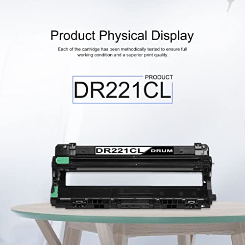 MOLIMER DR221CL DR-221CL Black Drum Unit: 1 Pack High Yield DR-221CL Compatible Replacement for Brother DR221CL HL-3170CDW MFC-9330CDW HL-3140CW MFC-9130CW Printer