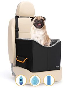 unicitii lookout pet car booster seat for small dogs, bucket booster pet seat, elevated dog booster car seat, lookout dog car seat for small dogs