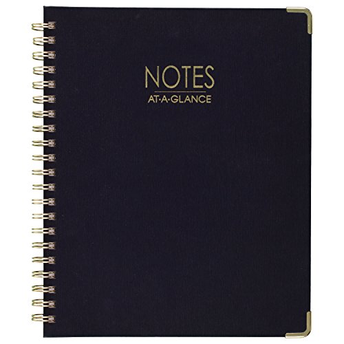 AT-A-GLANCE Notebook, 8-1/4" x 11", Ruled, 80 Sheets, Harmony Collection, Track Goals and Wins, Blue (6099-407-20)