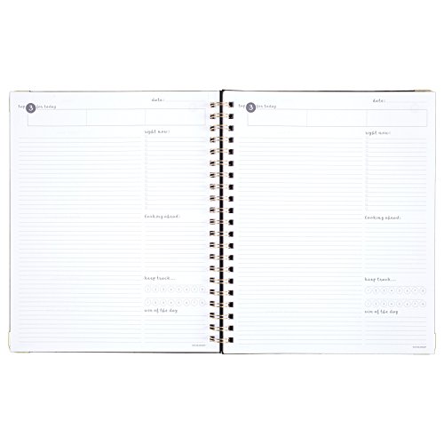 AT-A-GLANCE Notebook, 8-1/4" x 11", Ruled, 80 Sheets, Harmony Collection, Track Goals and Wins, Blue (6099-407-20)