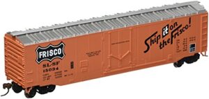 bachmann trains – 50′ plug-door box car – frisco – ho scale