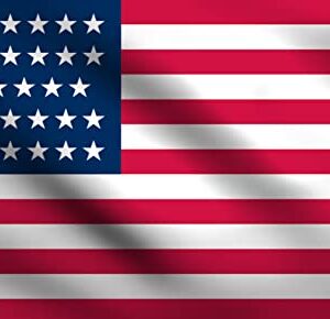 DMSE 34 USA Star America Flag 3X5 Ft Foot 100% Polyester 100D Flag UV Resistant (3' X 5' Foot)