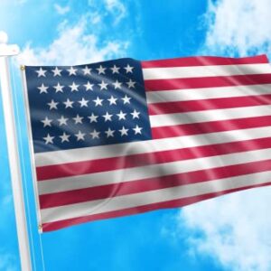 DMSE 34 USA Star America Flag 3X5 Ft Foot 100% Polyester 100D Flag UV Resistant (3' X 5' Foot)