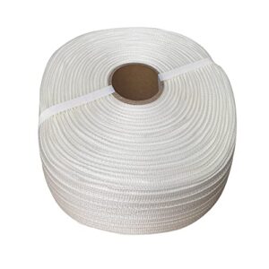 nvoyajuan heavy duty 1/2″ x 3800’woven cord strapping roll of 6″ x 3″ core size, 770 lbs break strength