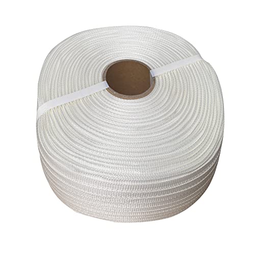 NVOYAJUAN Heavy Duty 1/2" x 3800’Woven Cord Strapping Roll of 6" x 3" Core Size, 770 lbs Break Strength