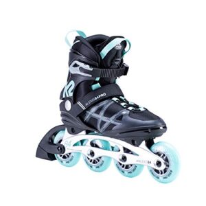 k2 skate womens alexis 84 pro inline skate, black_blue