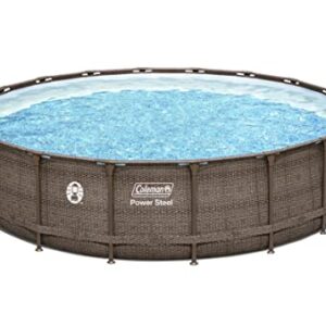 Coleman 18' x 48" Power Steel Frame Above-Ground Swimming Pool Set