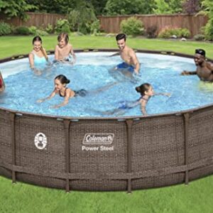 Coleman 18' x 48" Power Steel Frame Above-Ground Swimming Pool Set