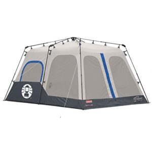 coleman camping tent | 8 person cabin tent with instant setup, blue