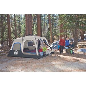 Coleman Camping Tent | 8 Person Cabin Tent with Instant Setup, Blue