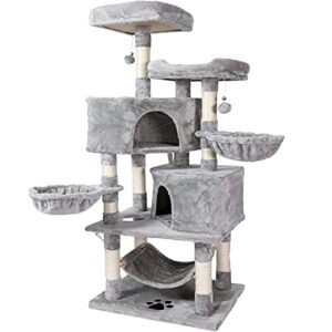 negtte cat tree for indoor cats- multi-level cat tree for big cats -cat condo big – cat climbing tower-pet play house