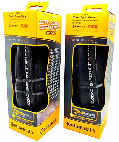 Continental Grand Sport Extra 700x23 Black Folding NyTech - Pair (2 Tires)