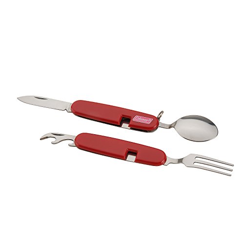 Coleman Camper's Utensil Set , Red, 1.1 x 8.75 x 4.25 inches