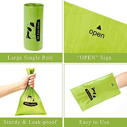 Dog Poop Bags, Poop Bags for Large Dogs, 500 Bags on a Large Single Roll, Leak-Proof, Earth-Friendly Dog Waste Bags