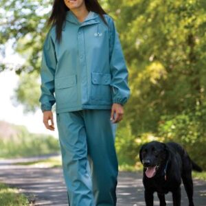 Coleman Womens PVC/Poly Rain Suit, Light Blue, X-Large