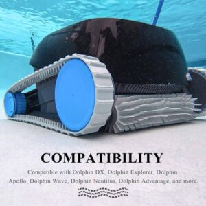 Pool Track Replacement for MAYTRONICS Dolphin Compatible with Most MAYTRONICS Dolphin Pool Cleaners #Maytronics Part Number: 9985006-R2(Gray, 2 Pack)