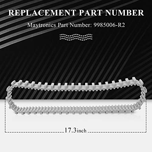 Pool Track Replacement for MAYTRONICS Dolphin Compatible with Most MAYTRONICS Dolphin Pool Cleaners #Maytronics Part Number: 9985006-R2(Gray, 2 Pack)