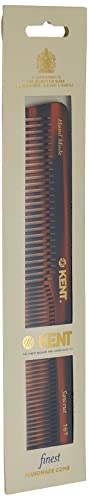 Kent 16T Double Tooth Hair Dressing Table Comb, Fine and Wide Tooth Dresser Comb For Hair, Beard and Mustache, Coarse and Fine Hair Styling Grooming Comb for Men, Women and Kids. Made in England