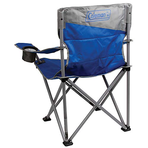 Coleman Big and Tall Camp Chair | Folding Beach Chair | Portable Quad Chair for Tailgating, Camping & Outdoors