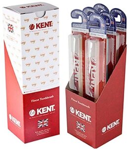 [kent] classic medium head extra soft toothbrush, sensitive teeth & gums for adults & teens – (set of 6)