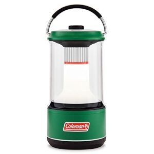 Coleman 1000 Lumens LED Water-Resistant Outdoor Camping Light Lantern with 4 Lighting Modes, and BatteryGuard Protection Technology, Green (2 Pack)