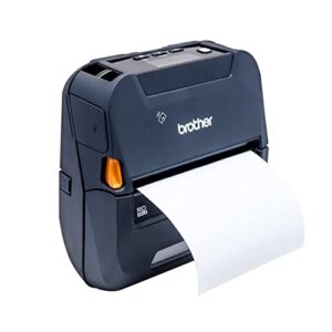 brother ruggedjet rj4250wbl mobile direct thermal printer – monochrome – portable – label/receipt print – usb – bluetooth – near field communication (nfc) – battery included