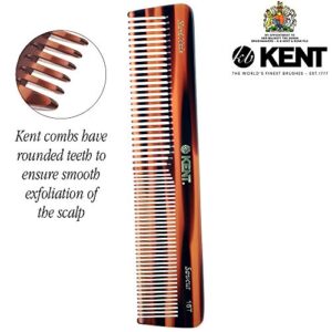 Kent 16T Fine Tooth Comb and Wide Tooth Comb Straightener Comb/Beard Comb and Hair Comb/Mens Hair Comb, Mustache Comb, and Comb for Women/Hair Styling and Detangling Comb/Detangler Comb Comb Set