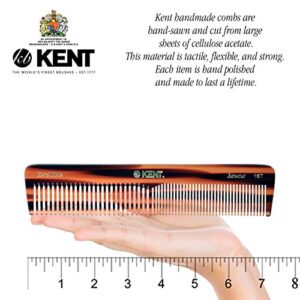 Kent 16T Fine Tooth Comb and Wide Tooth Comb Straightener Comb/Beard Comb and Hair Comb/Mens Hair Comb, Mustache Comb, and Comb for Women/Hair Styling and Detangling Comb/Detangler Comb Comb Set