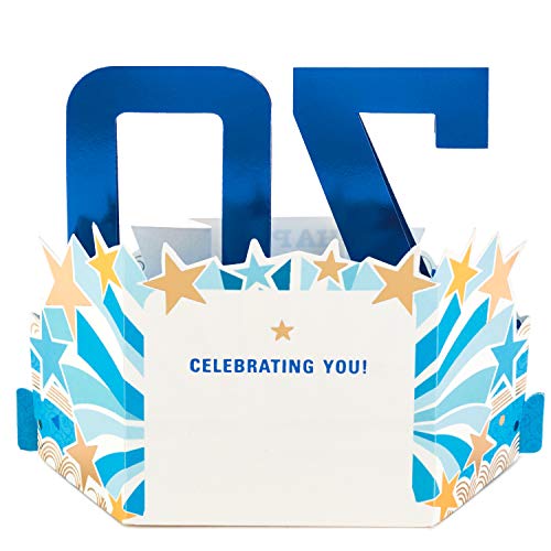 Hallmark Paper Wonder 70th Birthday Pop Up Card (Celebrating You)