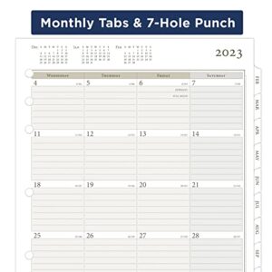 AT-A-GLANCE 2023 Daily Planner Refill, Hourly, 14010 Day-Timer, 8-1/2" x 11", Size 5, Folio Size, One Page Per Day, Loose Leaf, Monthly Tabs (491-125)