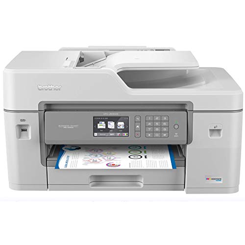 Brother MFC-J6545DW INKvestmentTank Color Inkjet All-in-One Printer with Wireless, Duplex Printing, 11" x 17" Scan Glass and Upto 1-Year of Ink-in-Box, MFC-J6545dw, Amazon Dash Replenishment Ready