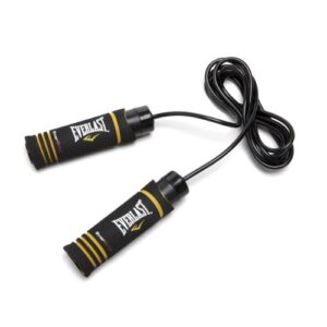 everlast evergrip weighted jump rope (black)